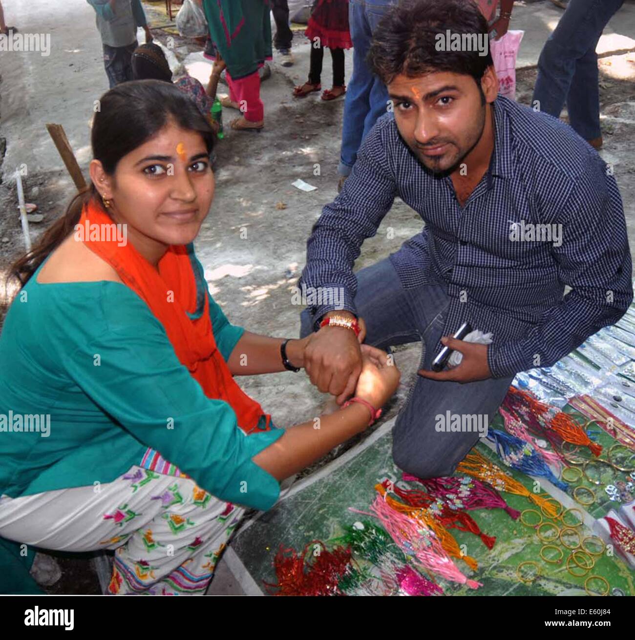 Sacred thread festival hi-res stock photography and images - Alamy