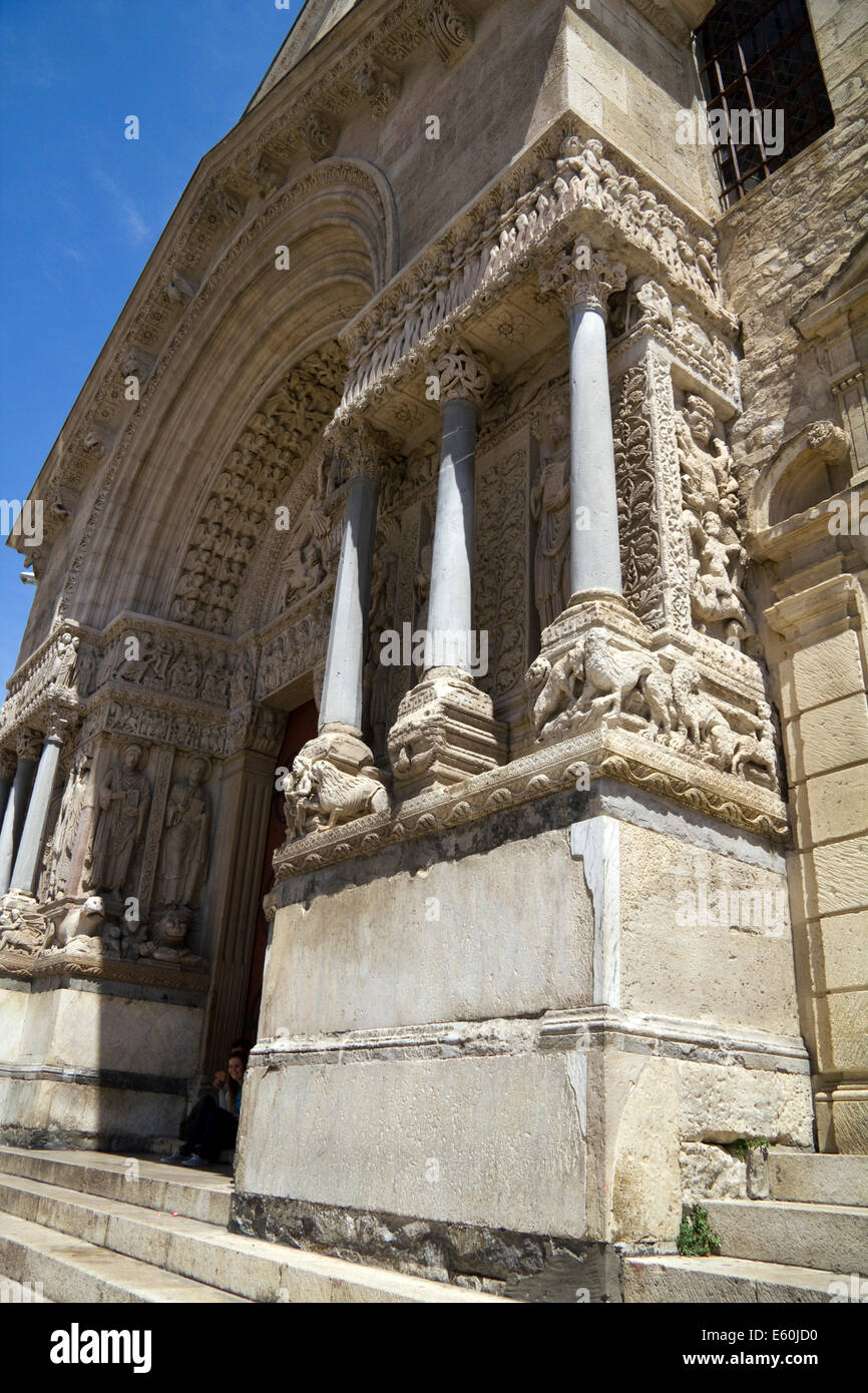 The Church of St. Trophime, Arles, France Stock Photo - Alamy