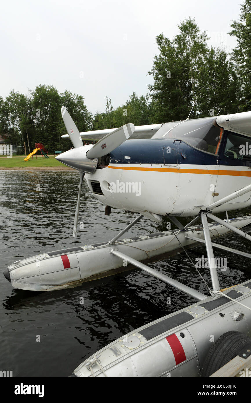 A De Havilland DHC-3 Twin Otter float plane at Otter Lake, Missinipe ...