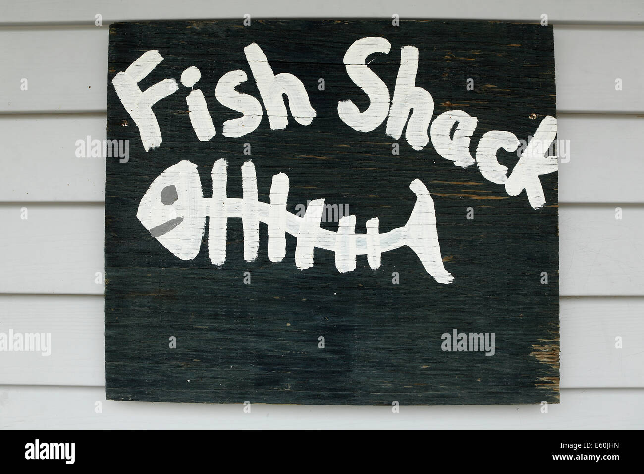 A sign for the Fish Shack at Missinipe, Saskatchewan, Canada Stock ...
