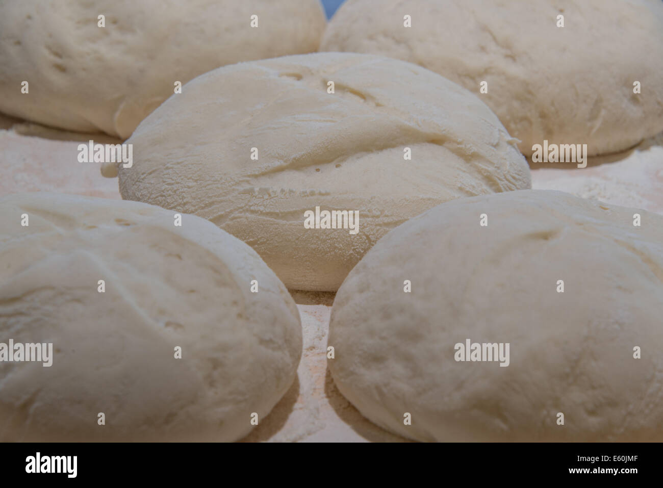 Five portions of home made italian pizza mixture Stock Photo - Alamy