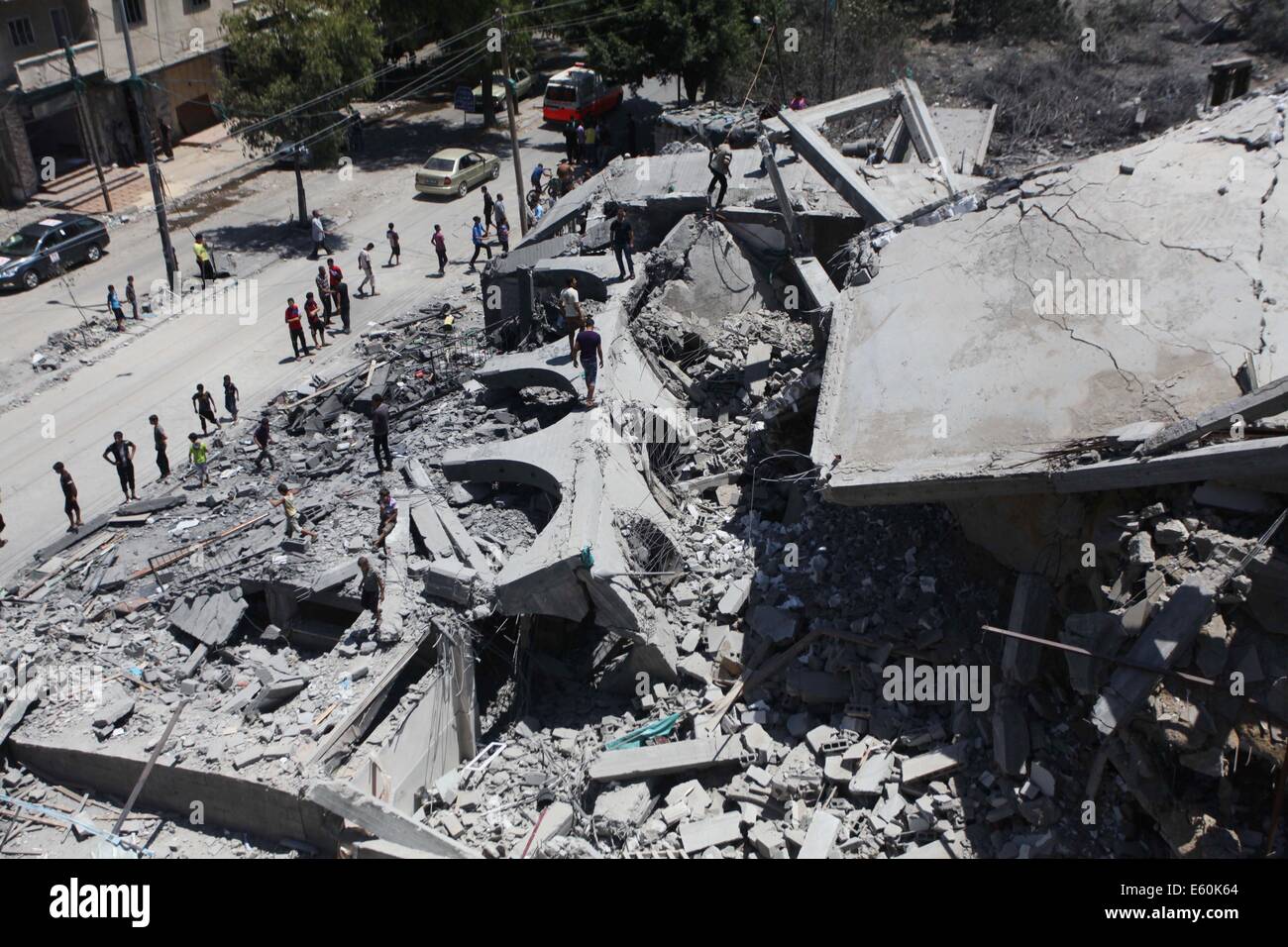 Nuseirat, Gaza Strip, Palestinian Territory. 10th Aug, 2014 ...