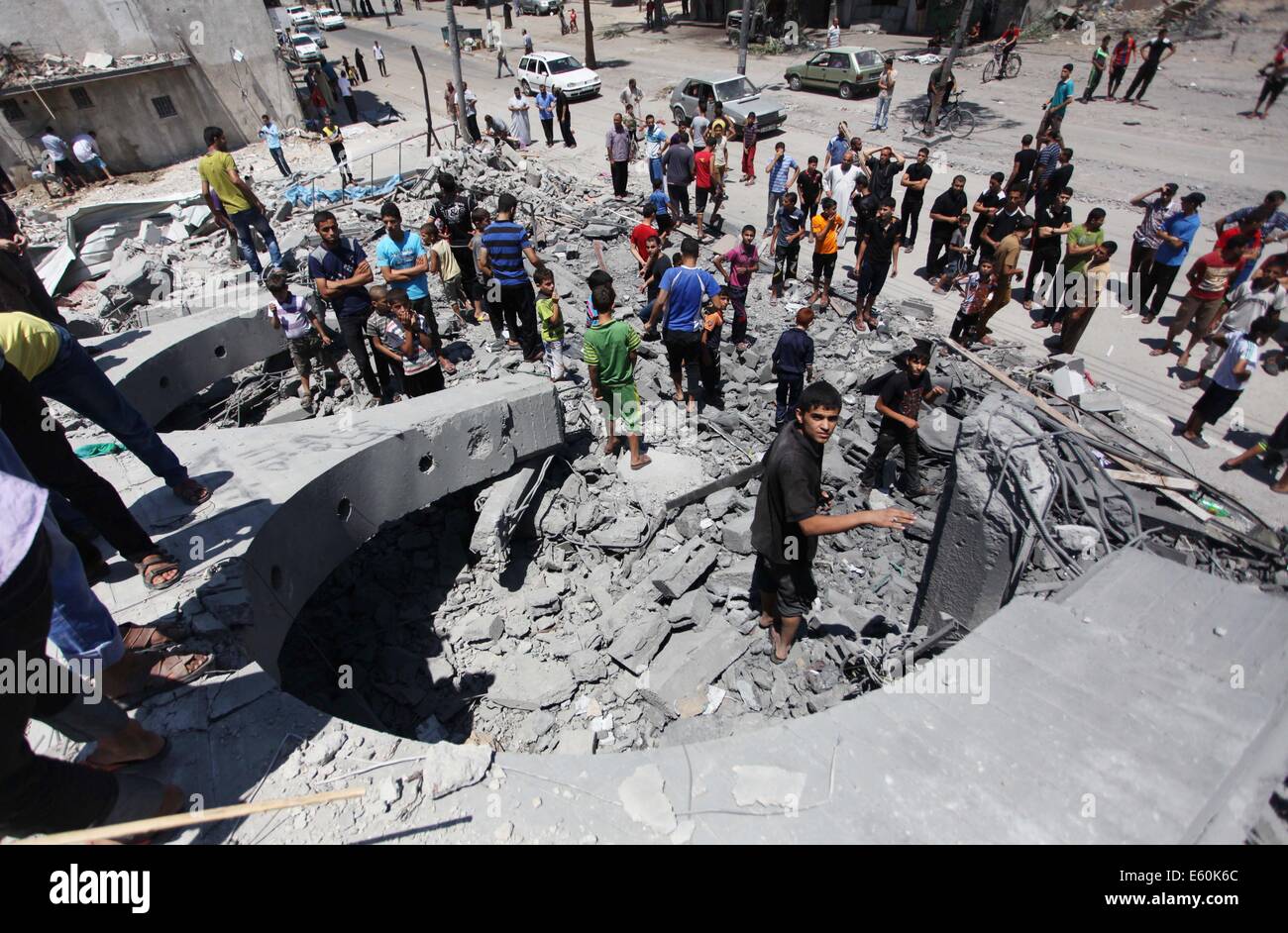 Nuseirat, Gaza Strip, Palestinian Territory. 10th Aug, 2014 ...