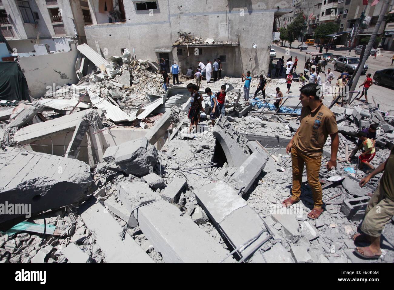 Nuseirat, Gaza Strip, Palestinian Territory. 10th Aug, 2014 ...