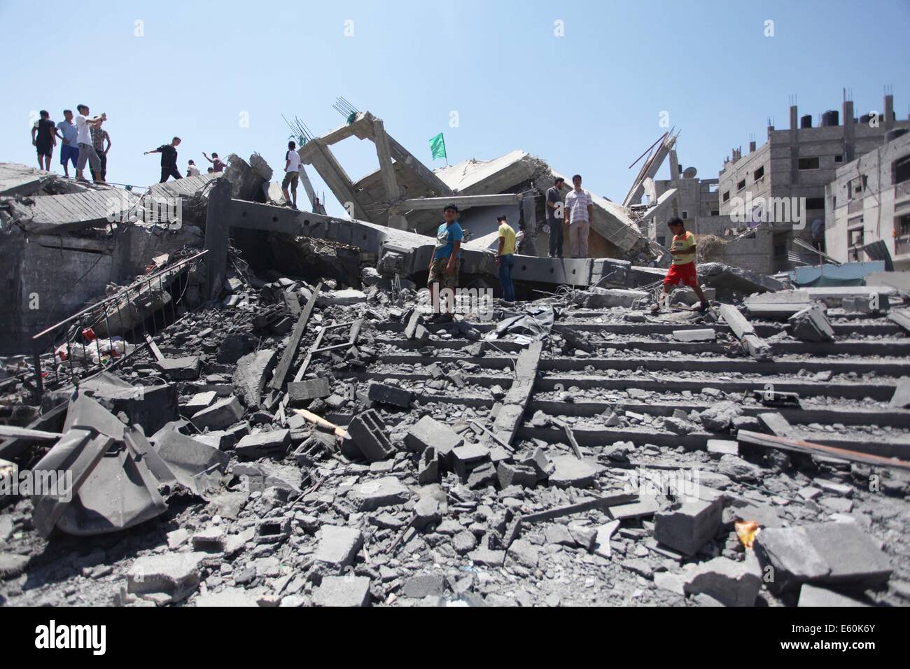 Nuseirat, Gaza Strip, Palestinian Territory. 10th Aug, 2014 ...