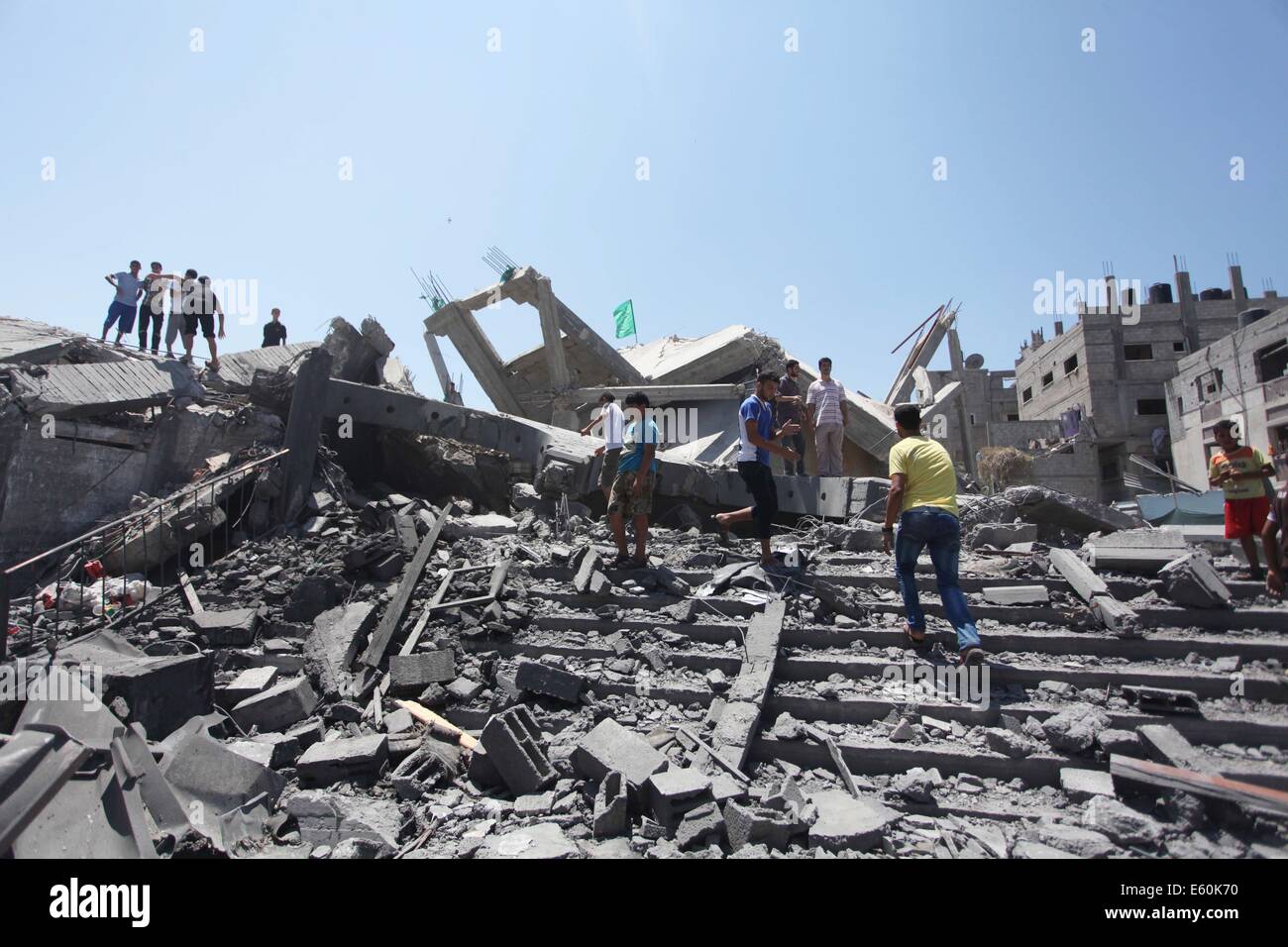 Nuseirat, Gaza Strip, Palestinian Territory. 10th Aug, 2014 ...