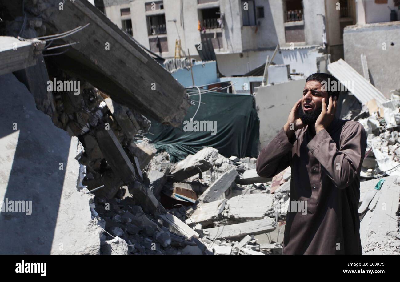 Nuseirat, Gaza Strip, Palestinian Territory. 10th Aug, 2014. A ...