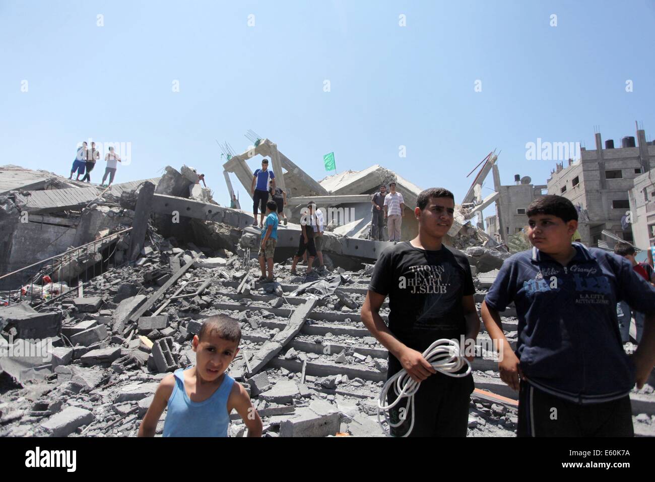 Nuseirat, Gaza Strip, Palestinian Territory. 10th Aug, 2014 ...