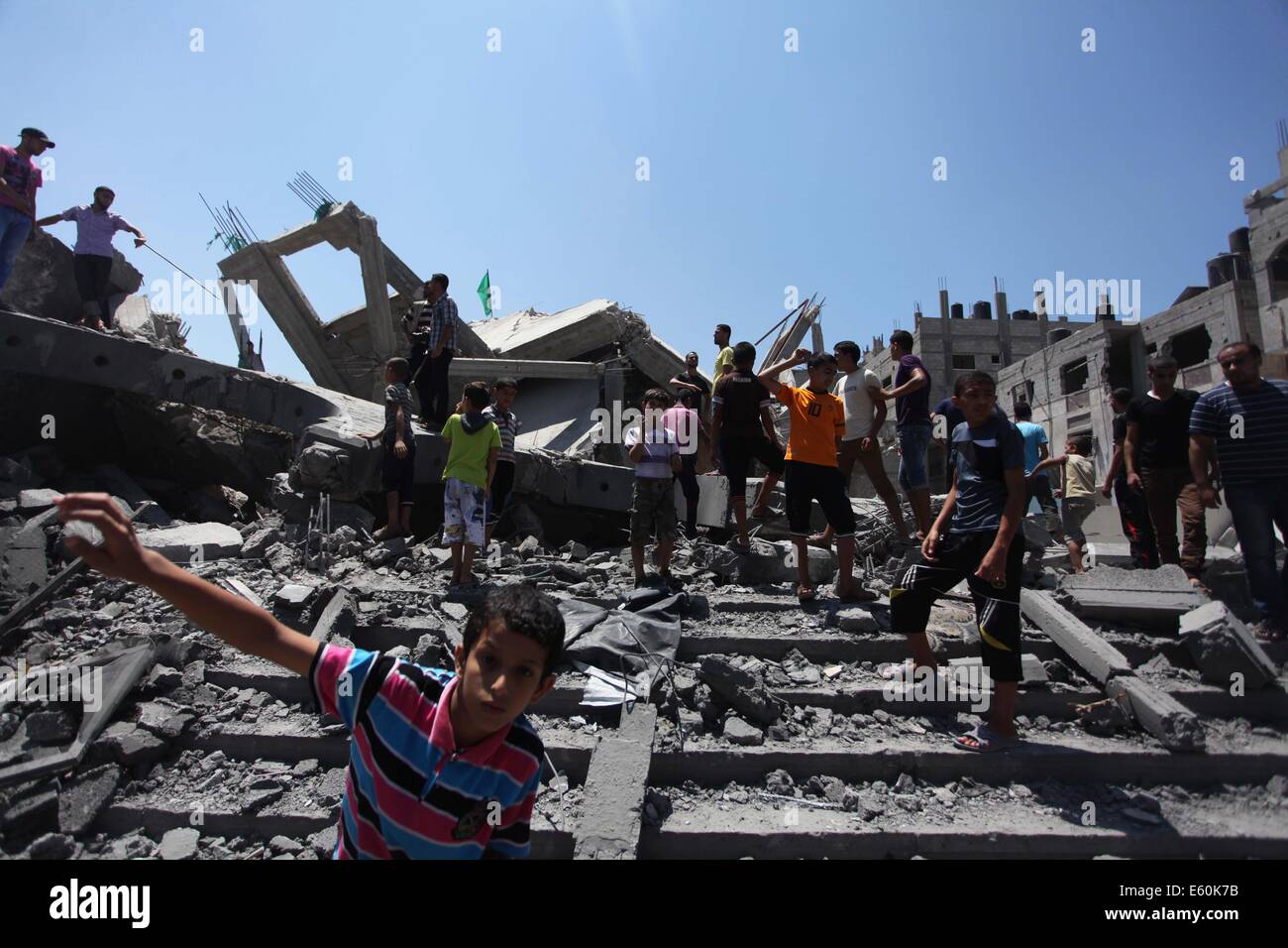 Nuseirat, Gaza Strip, Palestinian Territory. 10th Aug, 2014 ...