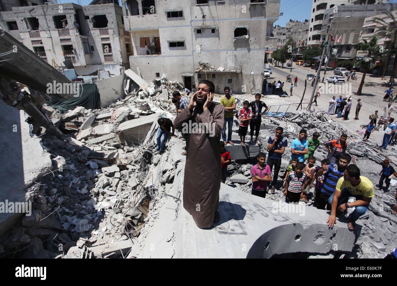 Nuseirat, Gaza Strip, Palestinian Territory. 10th Aug, 2014. A ...