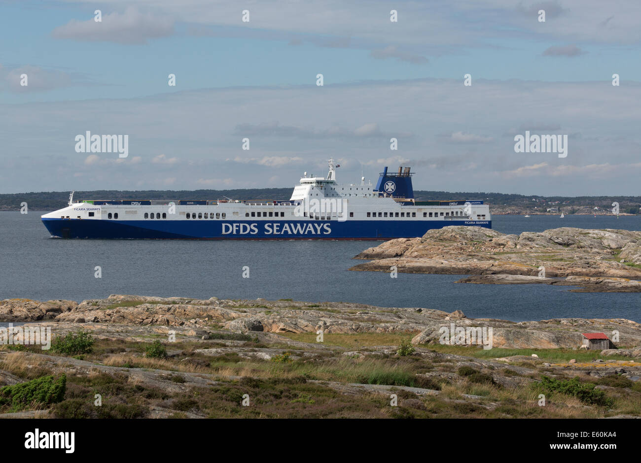 A DFDS ro/ro-vessel departing Gothenburg Stock Photo - Alamy