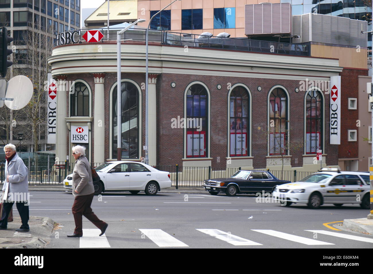 branch of HSBC in north sydney business district, australia Stock Photo ...