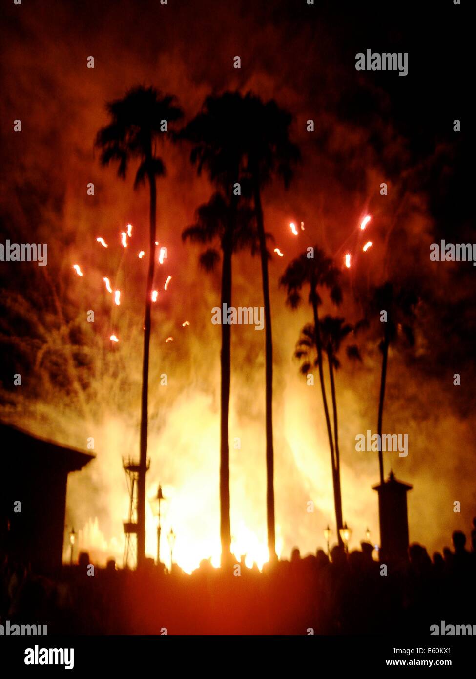 The Illuminations fireworks and light show, held each night in the ...