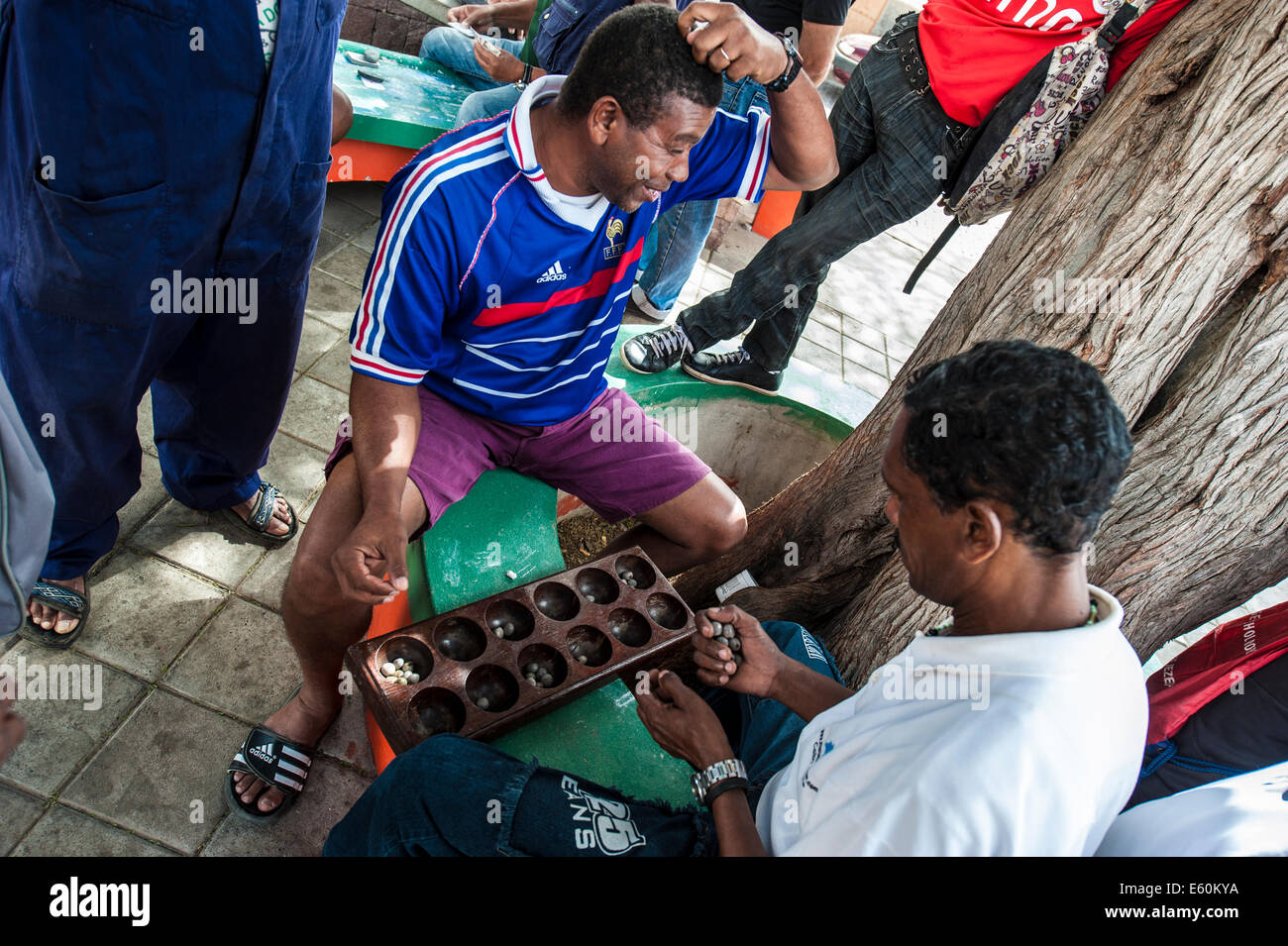 Native people of Mindelo, the only town on Sao Vicente Island in Cape ...