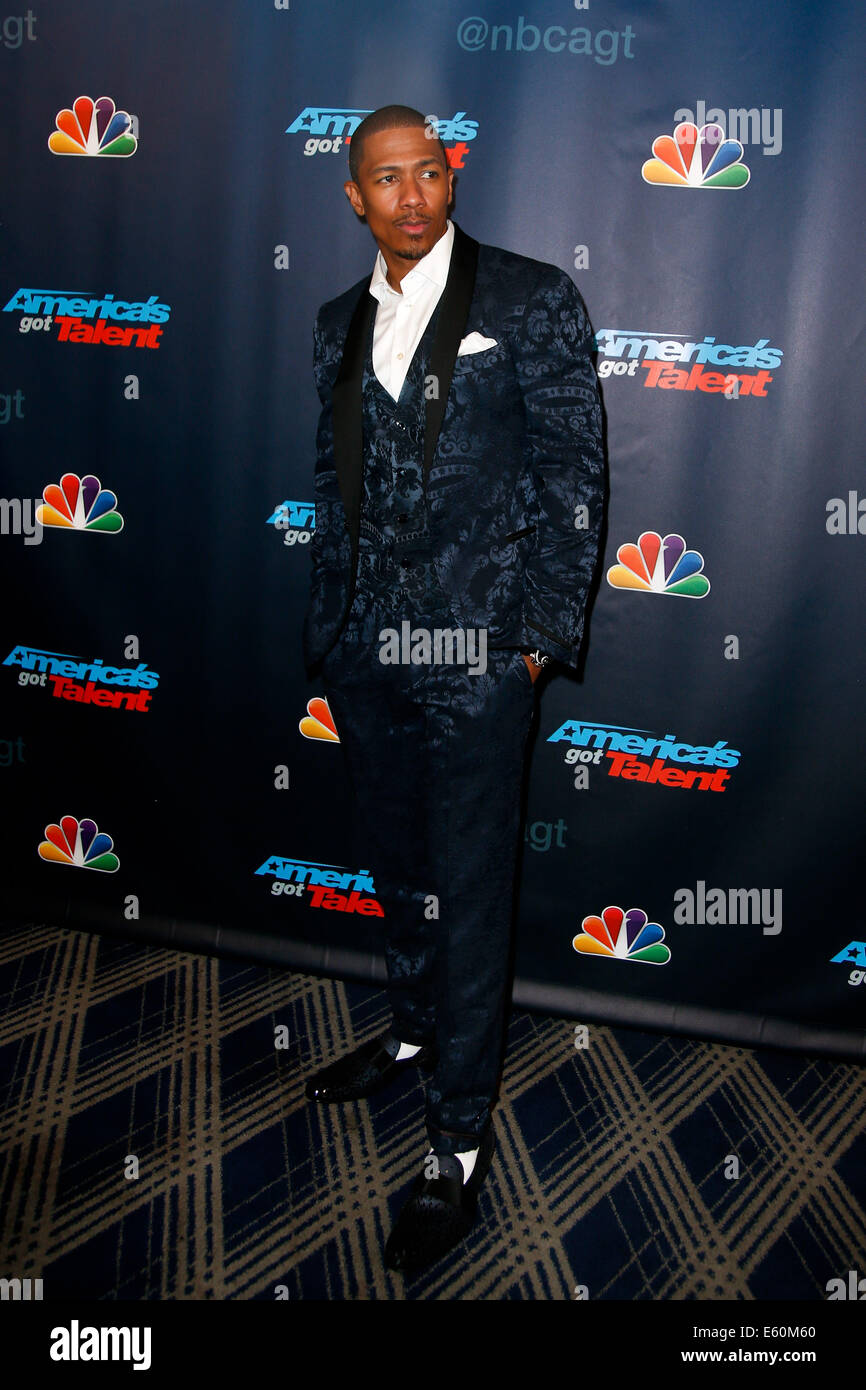 TV host Nick Cannon attends the post-show red carpet for NBC's "America ...