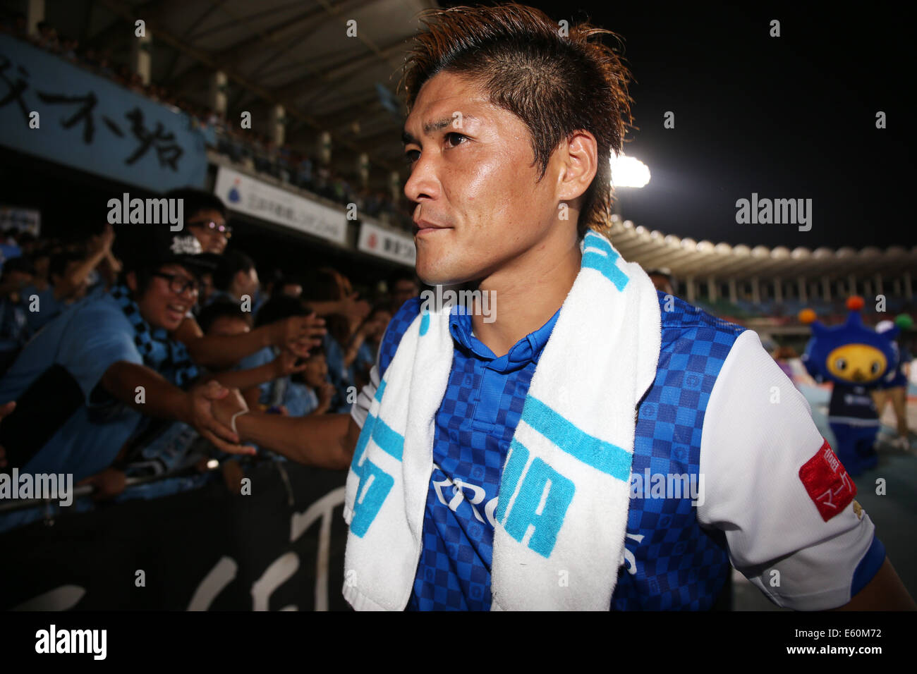 Kawasaki Todoroki Stadium, Kanagawa, Japan. 9th Aug, 2014. Yoshito ...