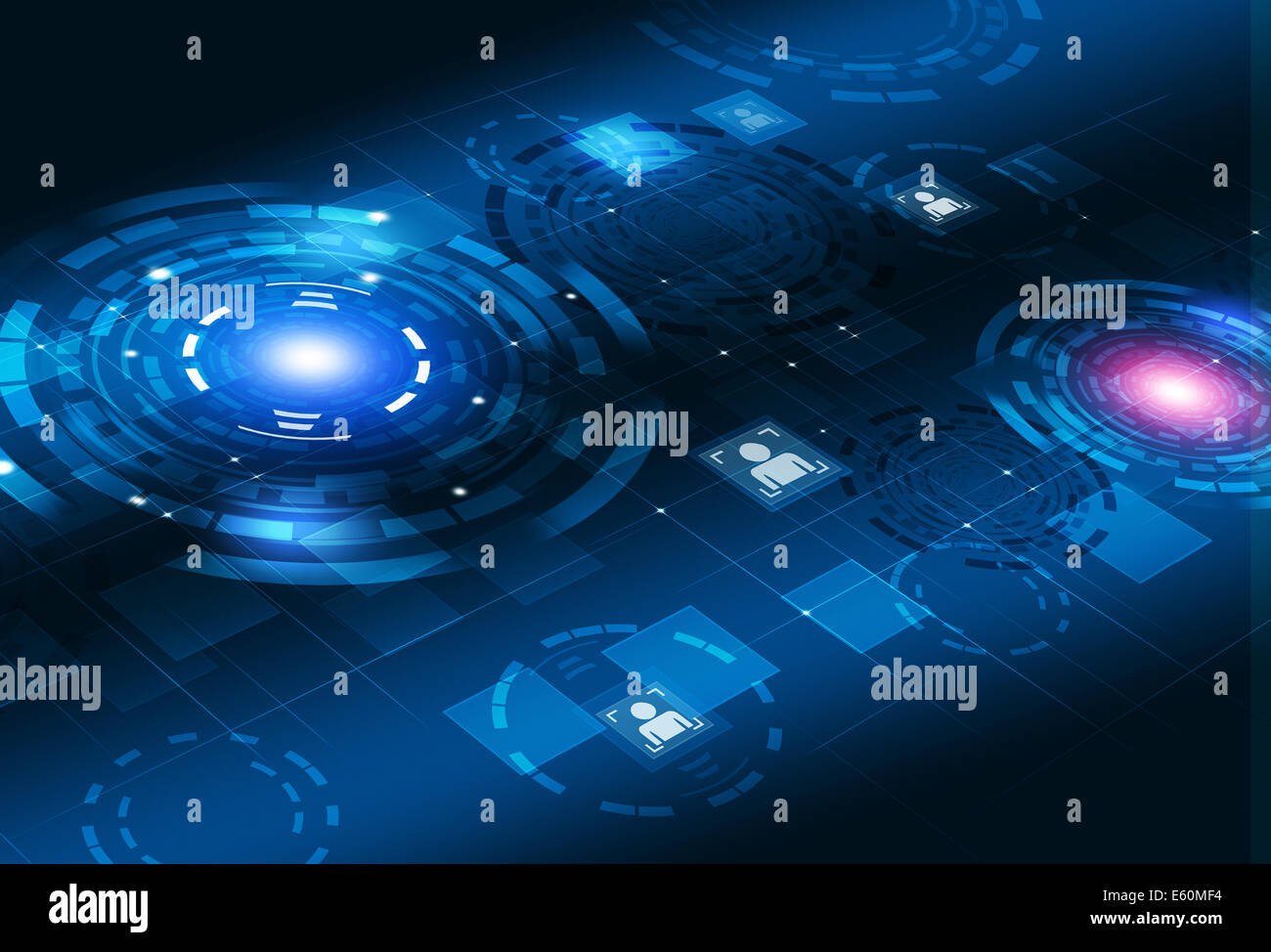 concept interface of global web connections and communications Stock ...
