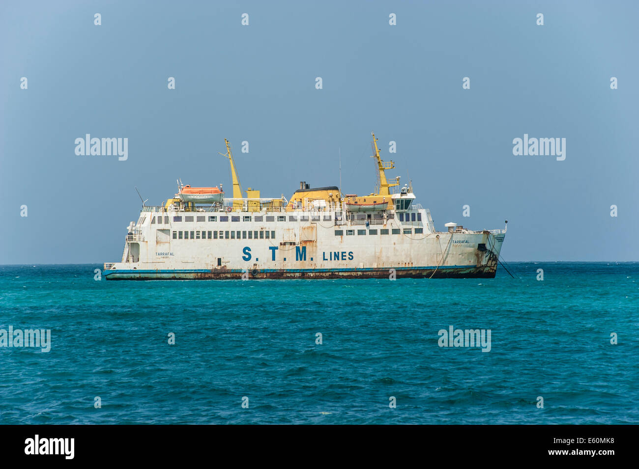 Porto Grande - Mindelo Bay on the island Sao Vicente, archipelago of ...
