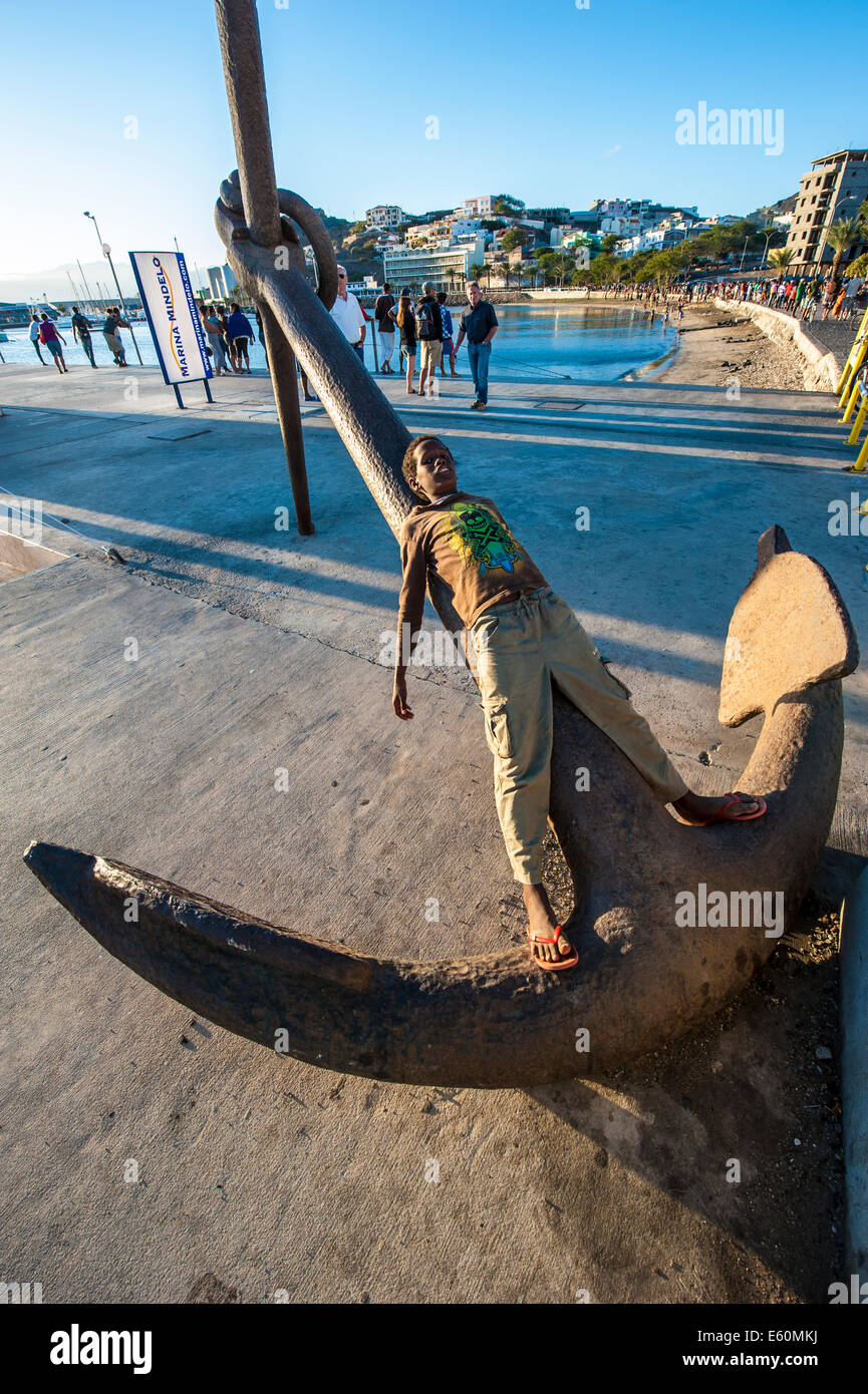 Mindelo Marina on Sao Vicente island, Cape Verde archipelago Stock ...