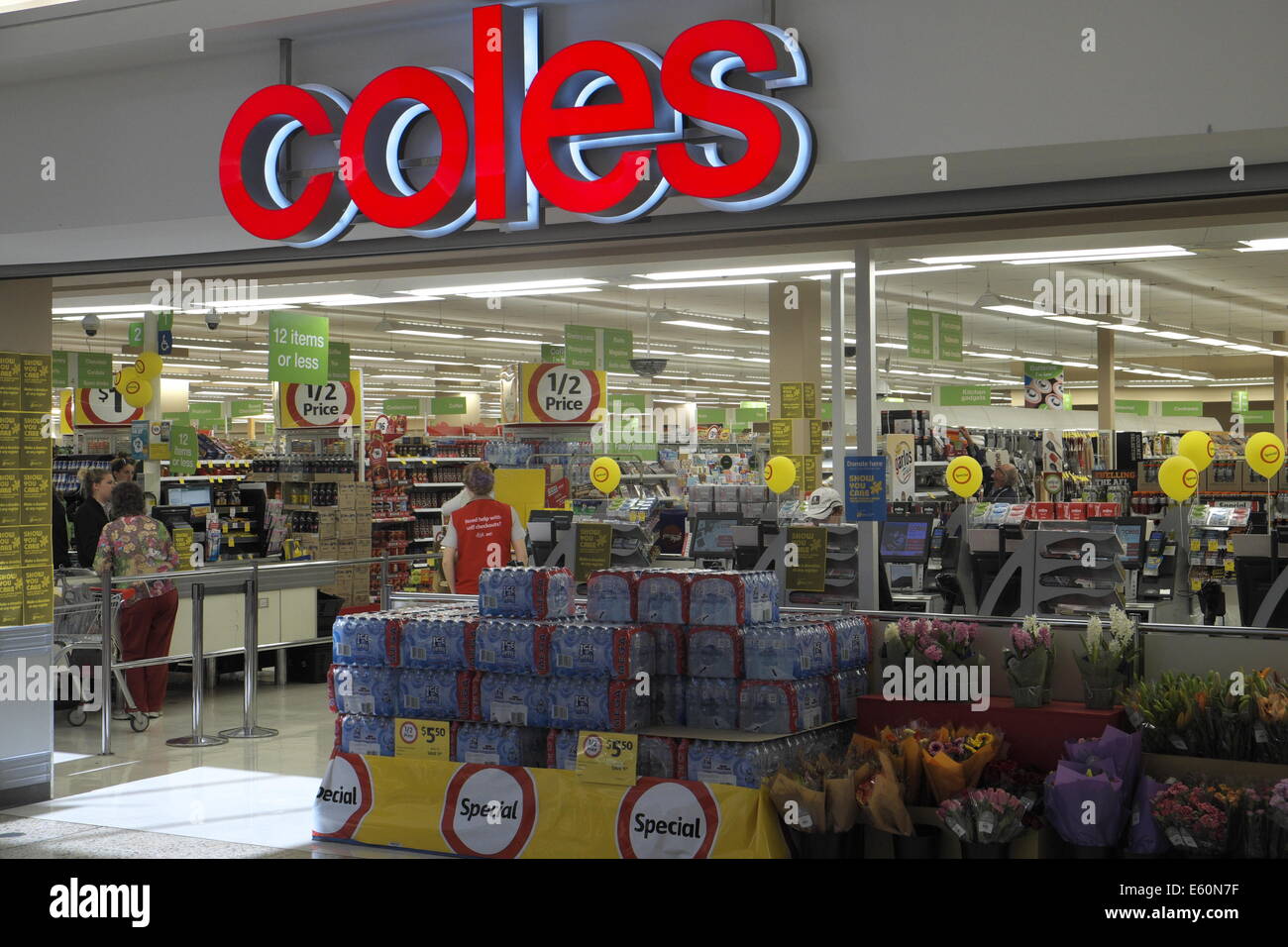 Australian supermarket chain Coles branch in warriewood, sydney,new ...