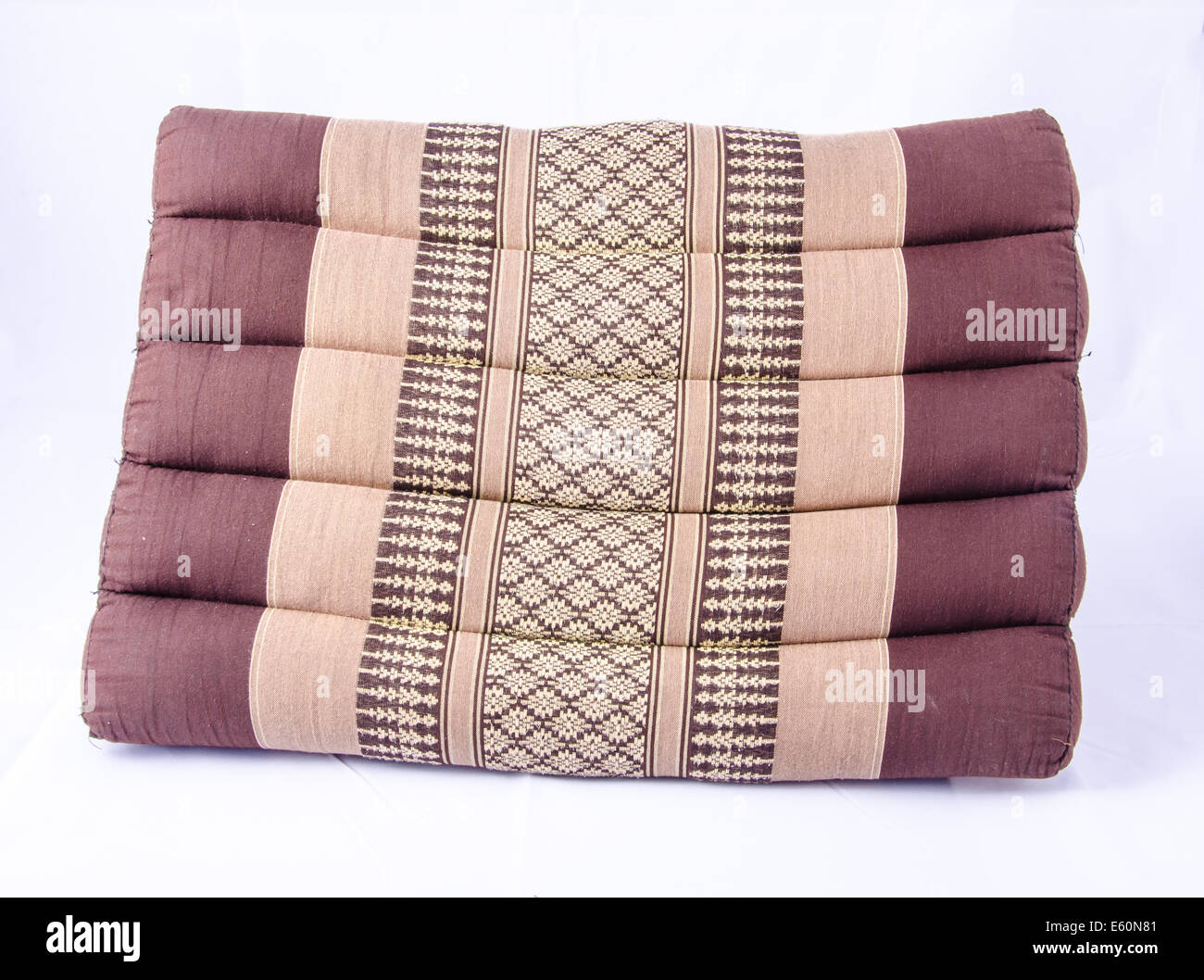 triangle pillow on white background Stock Photo - Alamy
