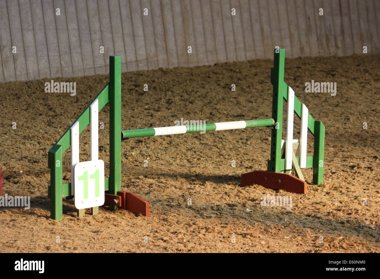 a green and white agility jump Stock Photo - Alamy