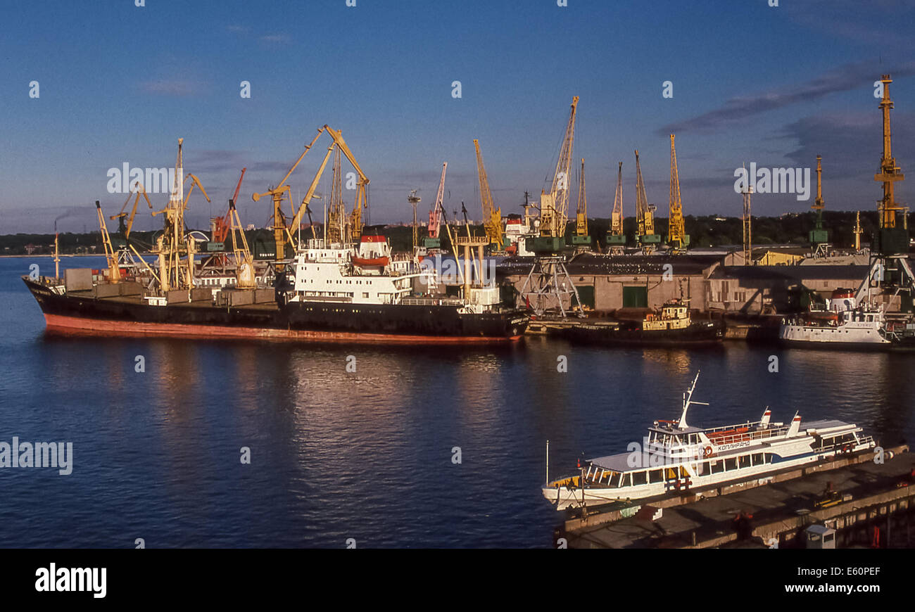 June 10, 1998 - Estonia - Busy Muugu Harbor, the largest cargo port in ...