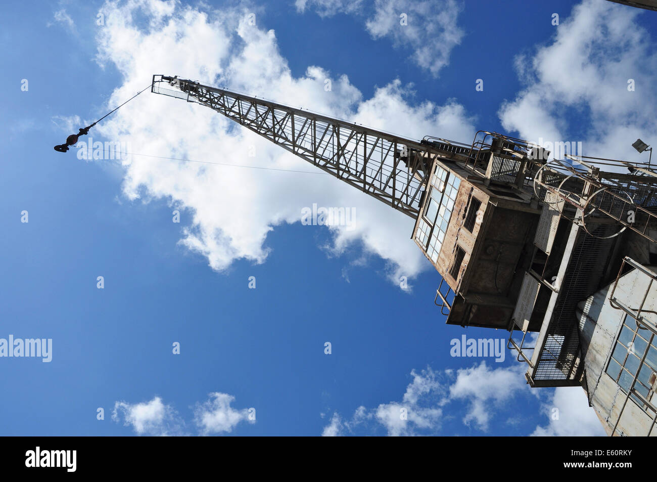 Dockside Crane, Chatham Historic Dockyard, Kent, England, UK Stock ...