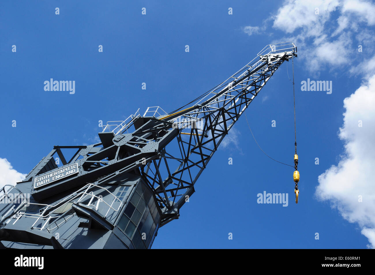 Dockside Crane, Chatham Historic Dockyard, Kent, England, UK Stock ...