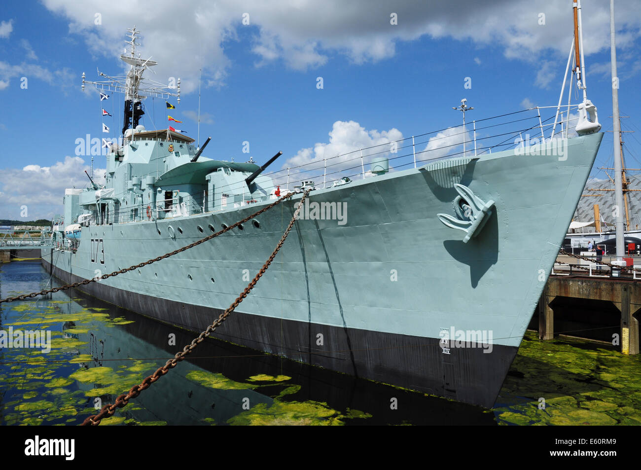 1944 C class destroyer D73 HMS Cavalier at Chatham Historic Dockyard ...