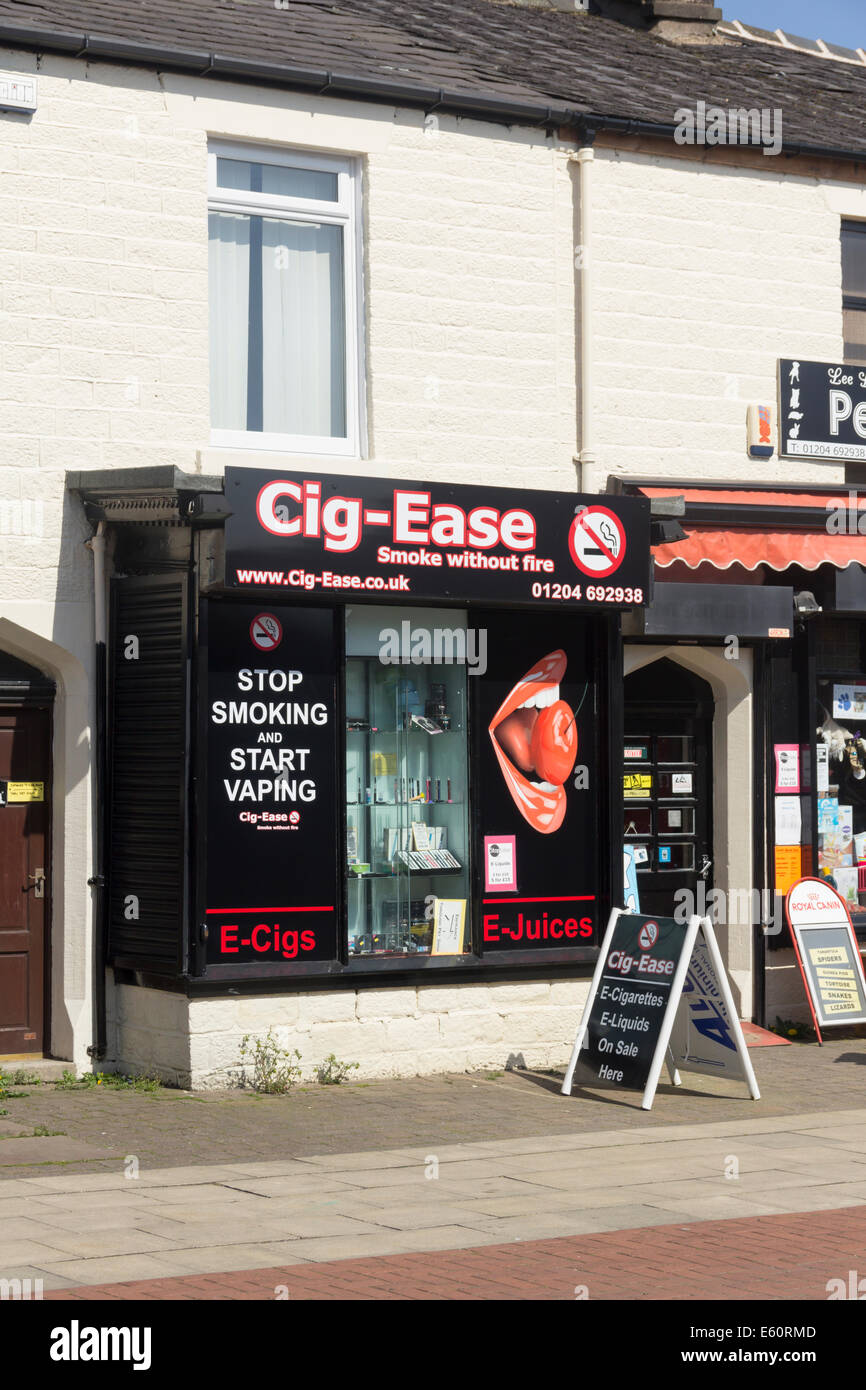 A Cig-Ease shop on Lee Lane in Horwich Lancashire. Growth in the use of ...