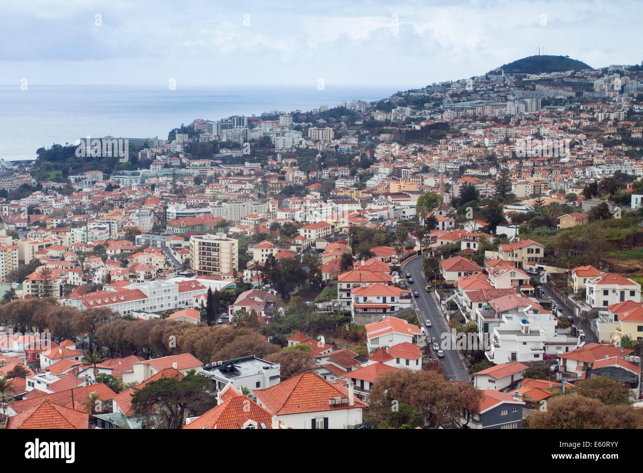 Panoramic view of Funchal, Madeira, Portugal Stock Photo - Alamy