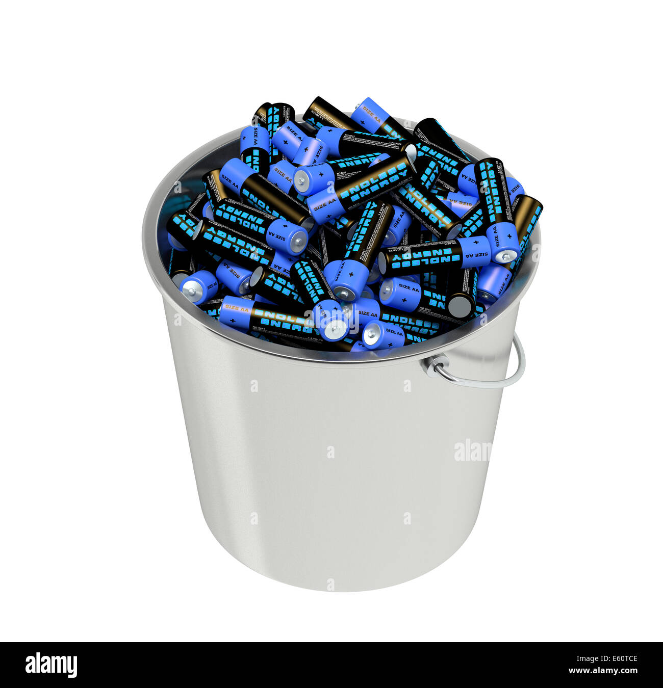 Alkaline Batteries in a bucket Stock Photo - Alamy