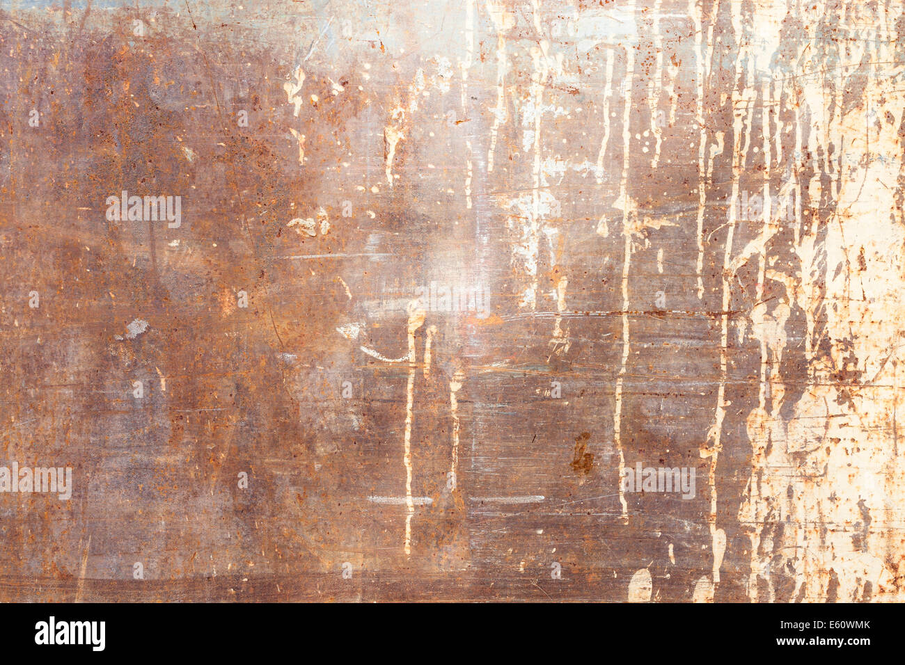 Rusty texture with dripping paint Stock Photo - Alamy