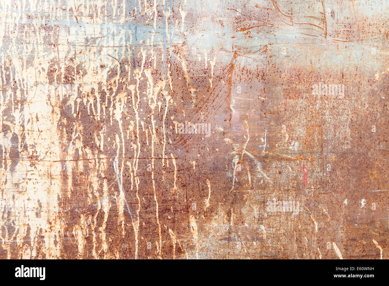 Rusty texture with dripping paint Stock Photo - Alamy