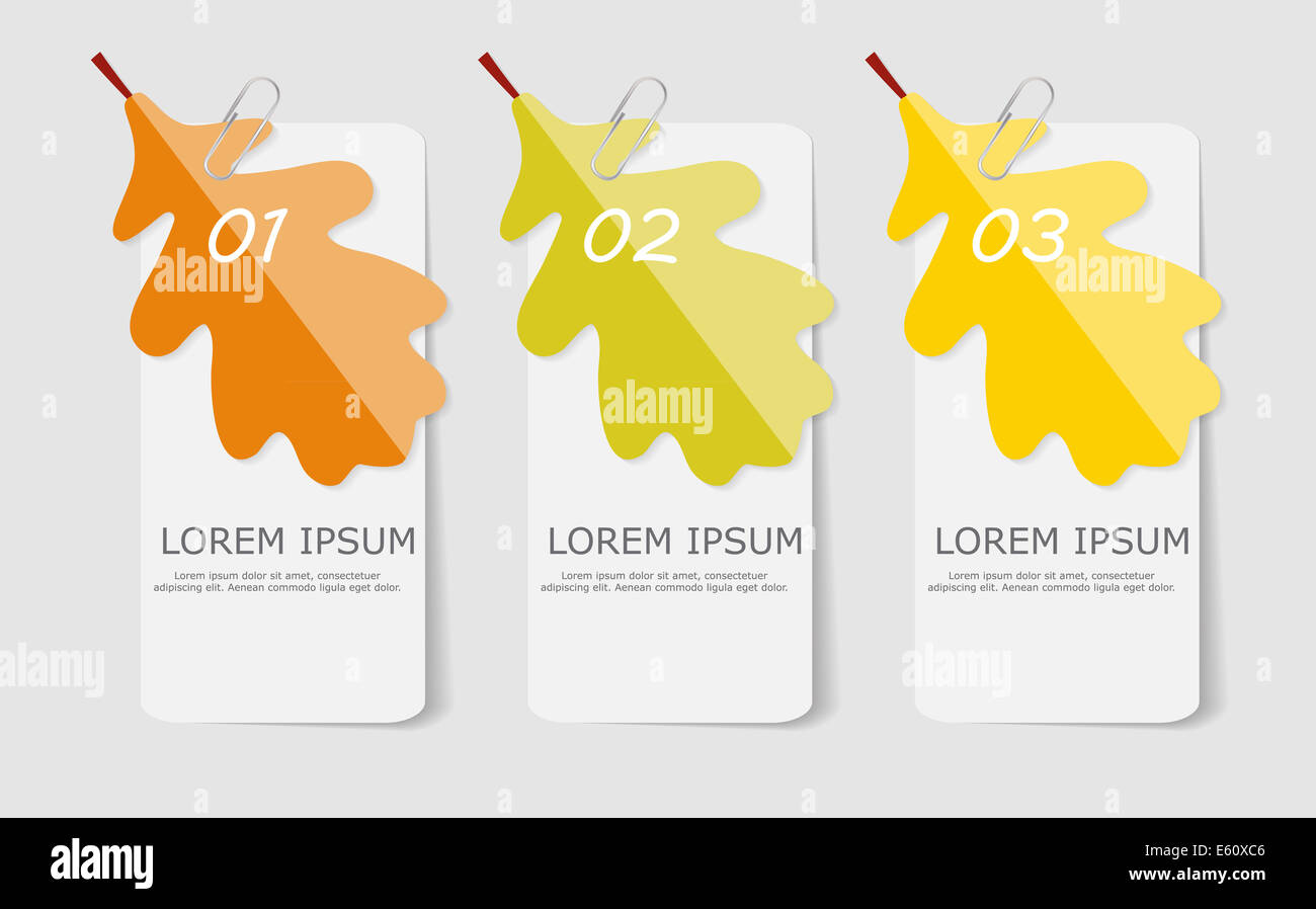 Autumn Leaves Infographic Templates for Business Vector Illustra Stock ...