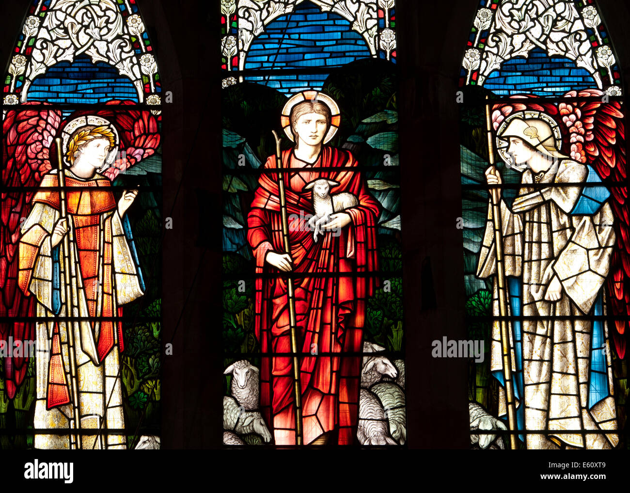William Morris stained glass in St. Michael and All Angels Church ...
