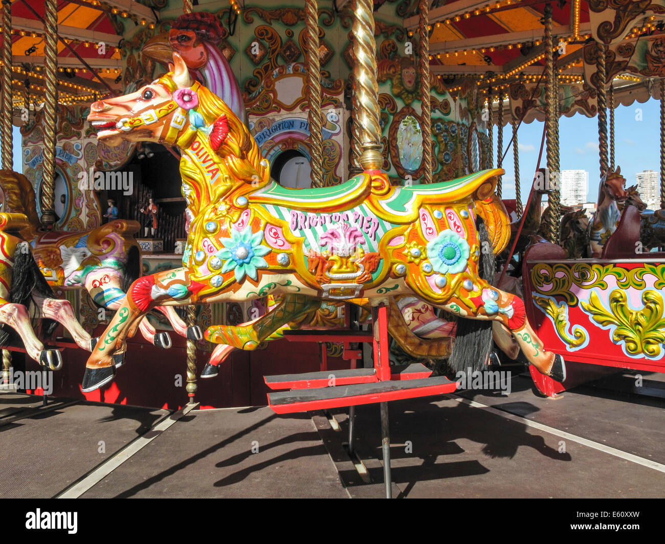 Funfair seaside colorful bright hi-res stock photography and images - Alamy