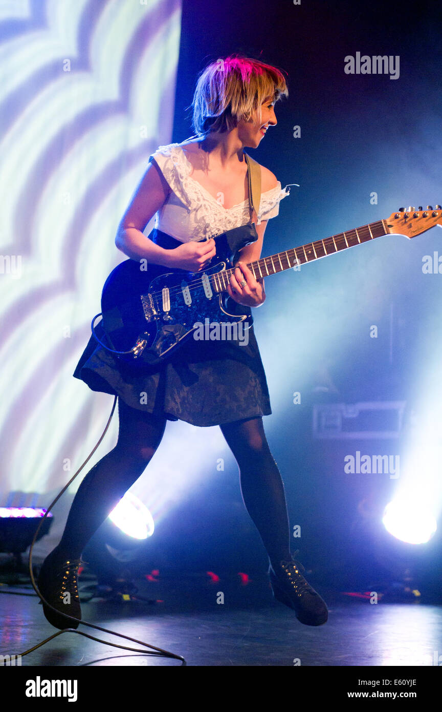 Ritzy Bryan of The Joy Formidable performing at The Ritz in Manchester ...