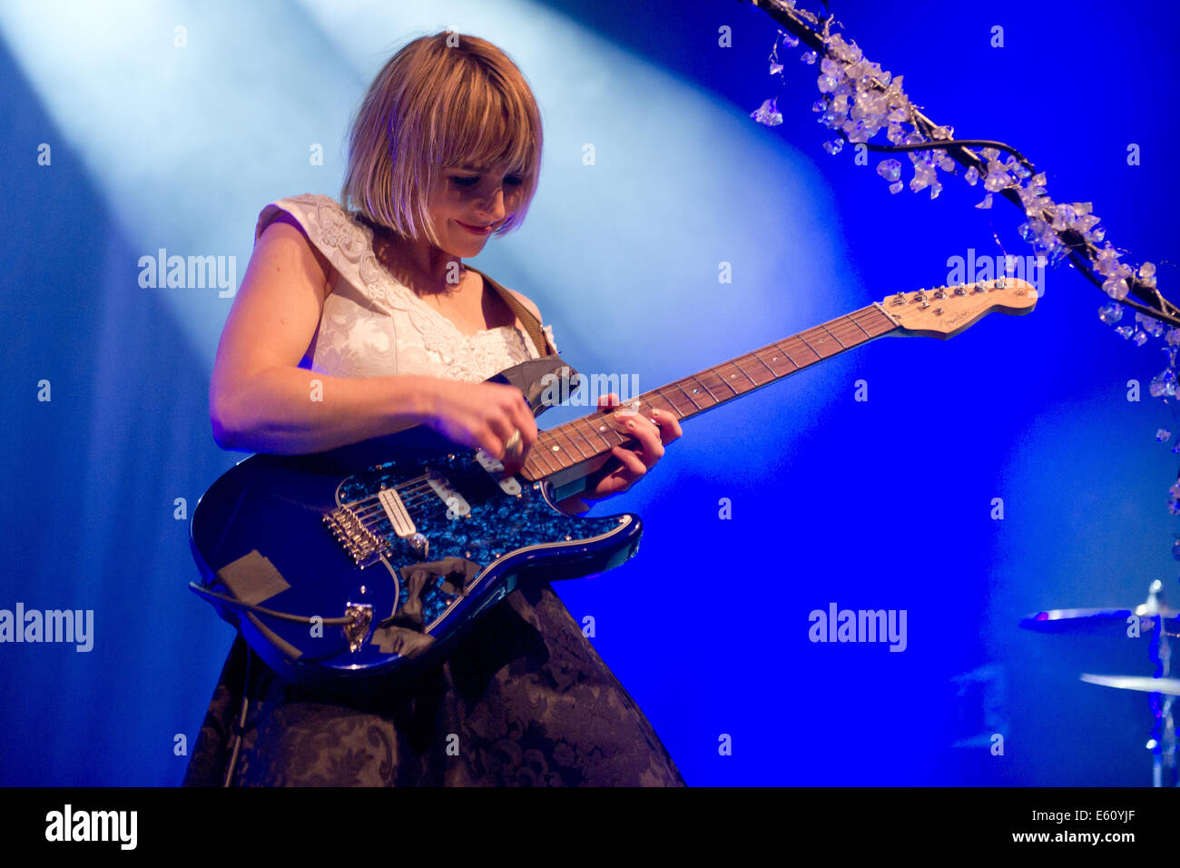 Ritzy Bryan of The Joy Formidable performing at The Ritz in Manchester ...
