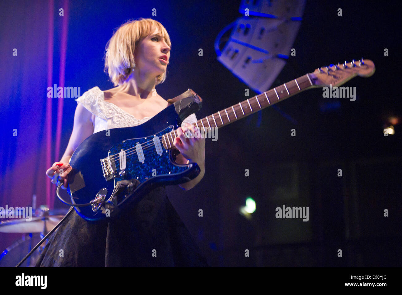 Ritzy Bryan of The Joy Formidable performing at The Ritz in Manchester ...