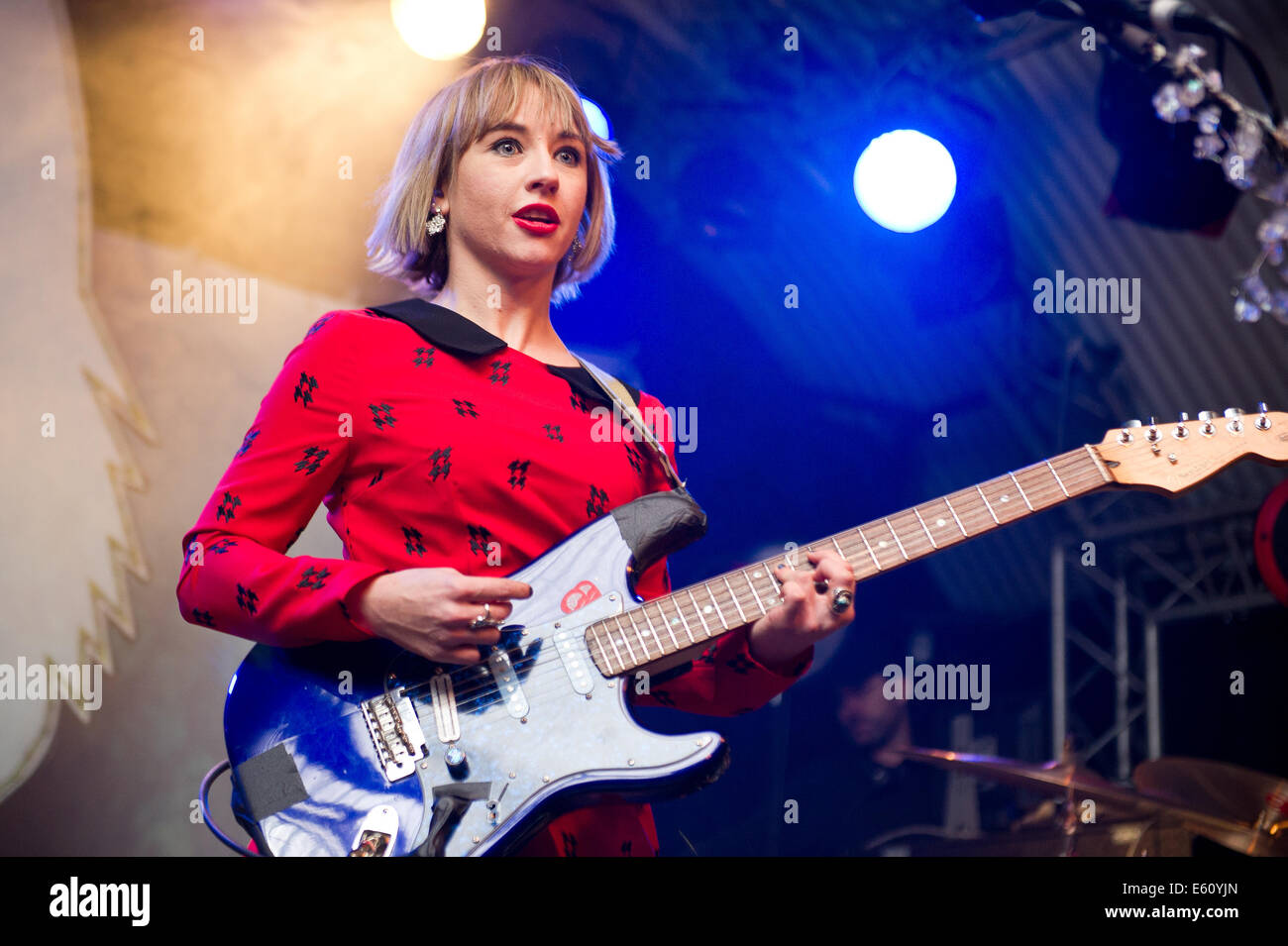 Ritzy Bryan of The Joy Formidable performing at The Cockpit in Leeds ...