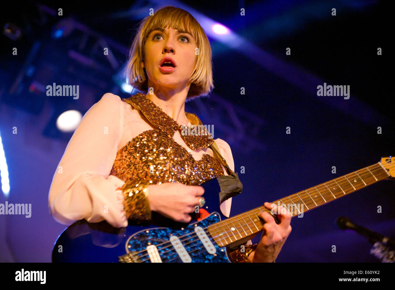 Ritzy Bryan of The Joy Formidable performing at Solus in Cardiff, UK ...
