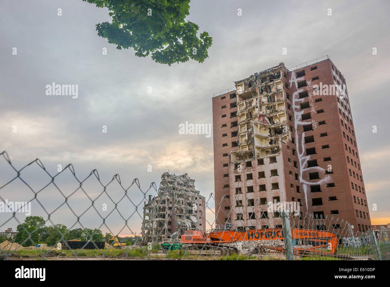 Detroit, MI, USA. 18th July, 2014. The Brewster-Douglass Housing ...