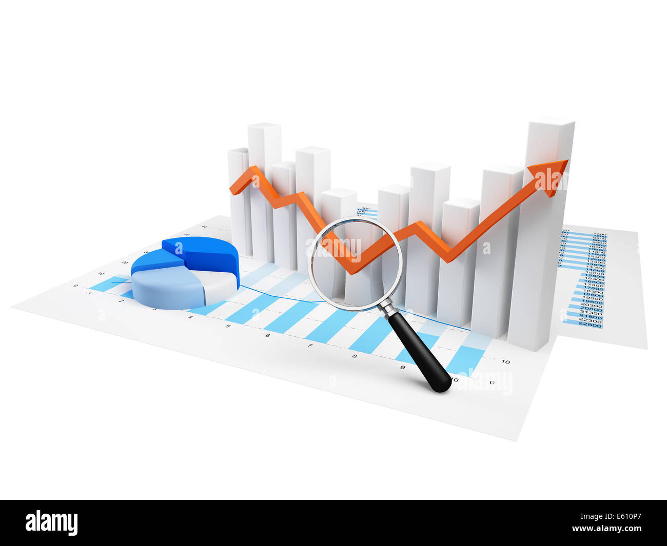 Stock market charts Cut Out Stock Images & Pictures - Alamy