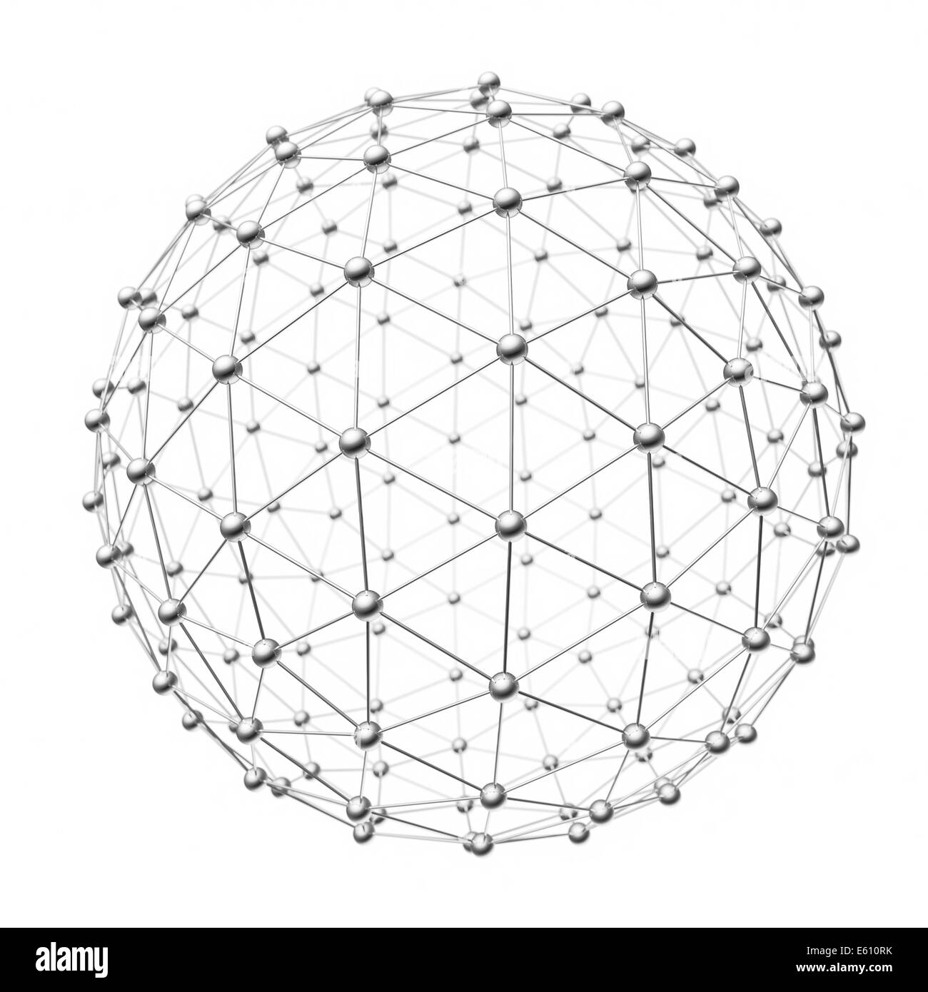 3d polygon mesh sphere Cut Out Stock Images & Pictures - Alamy