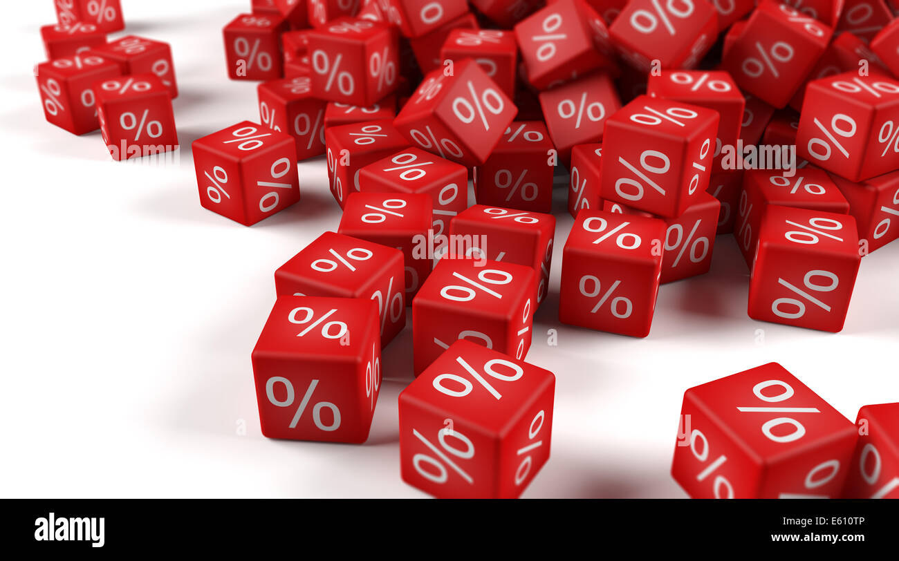Sale sign percentage dice hi-res stock photography and images - Alamy