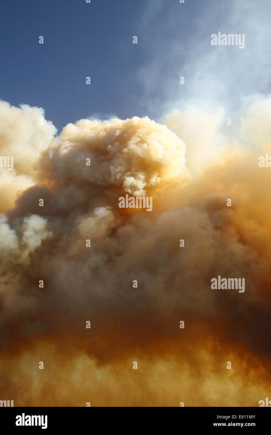 Raging Wildfire Smoke Flames High Resolution Stock Photography and ...