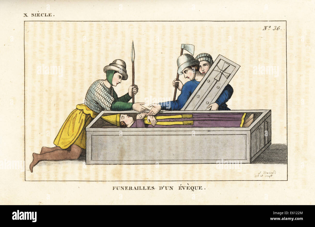 Funeral rites bishop 10th century hi-res stock photography and images ...