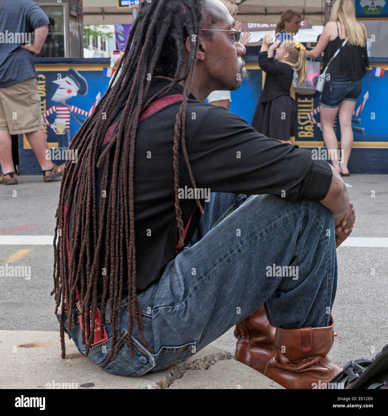 People enjoy Bastille Days in Milwaukee, Wisconsin, USA Stock Photo - Alamy